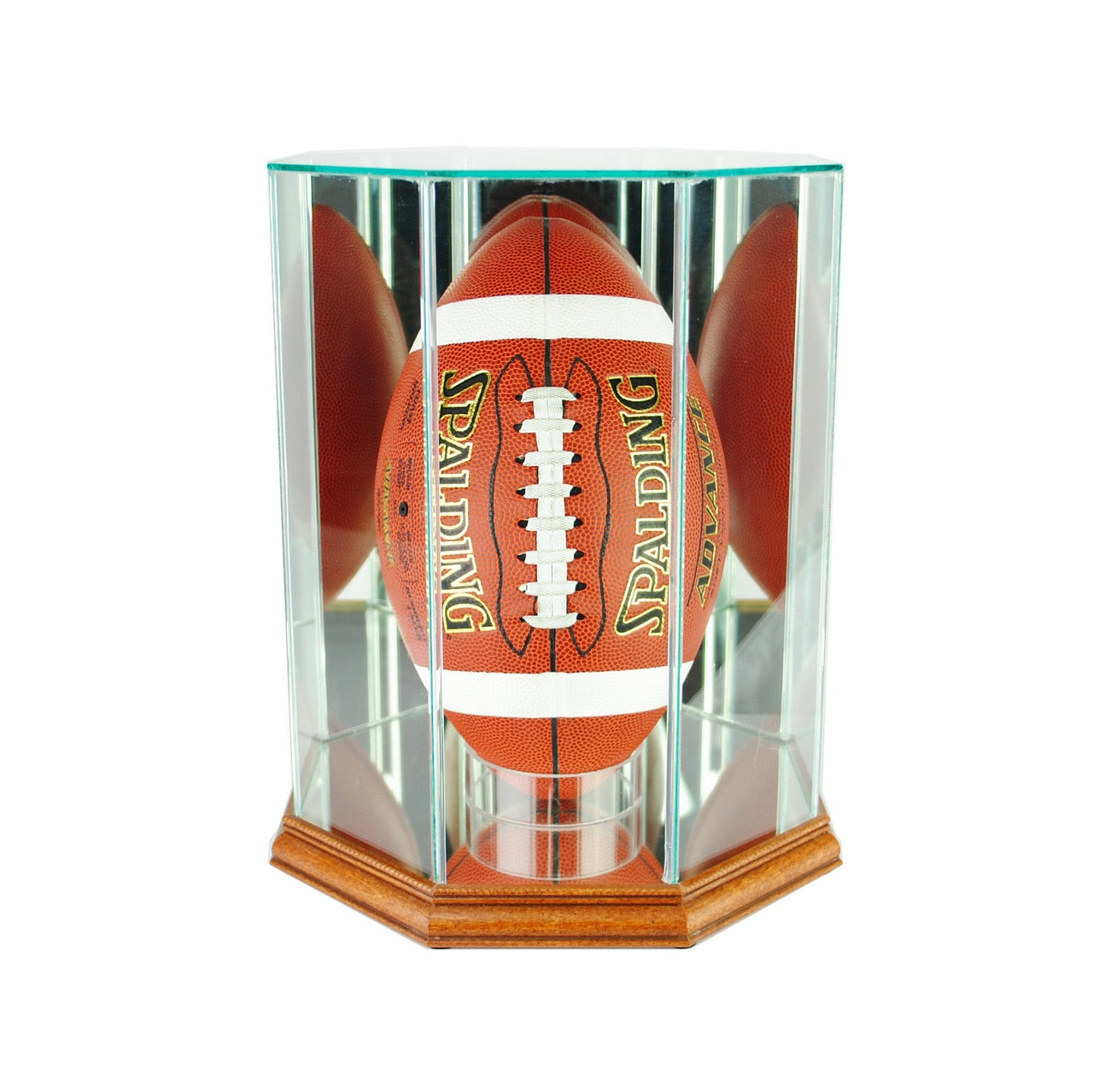Upright Football Glass Display Case | UV Protection | Ships Free ...