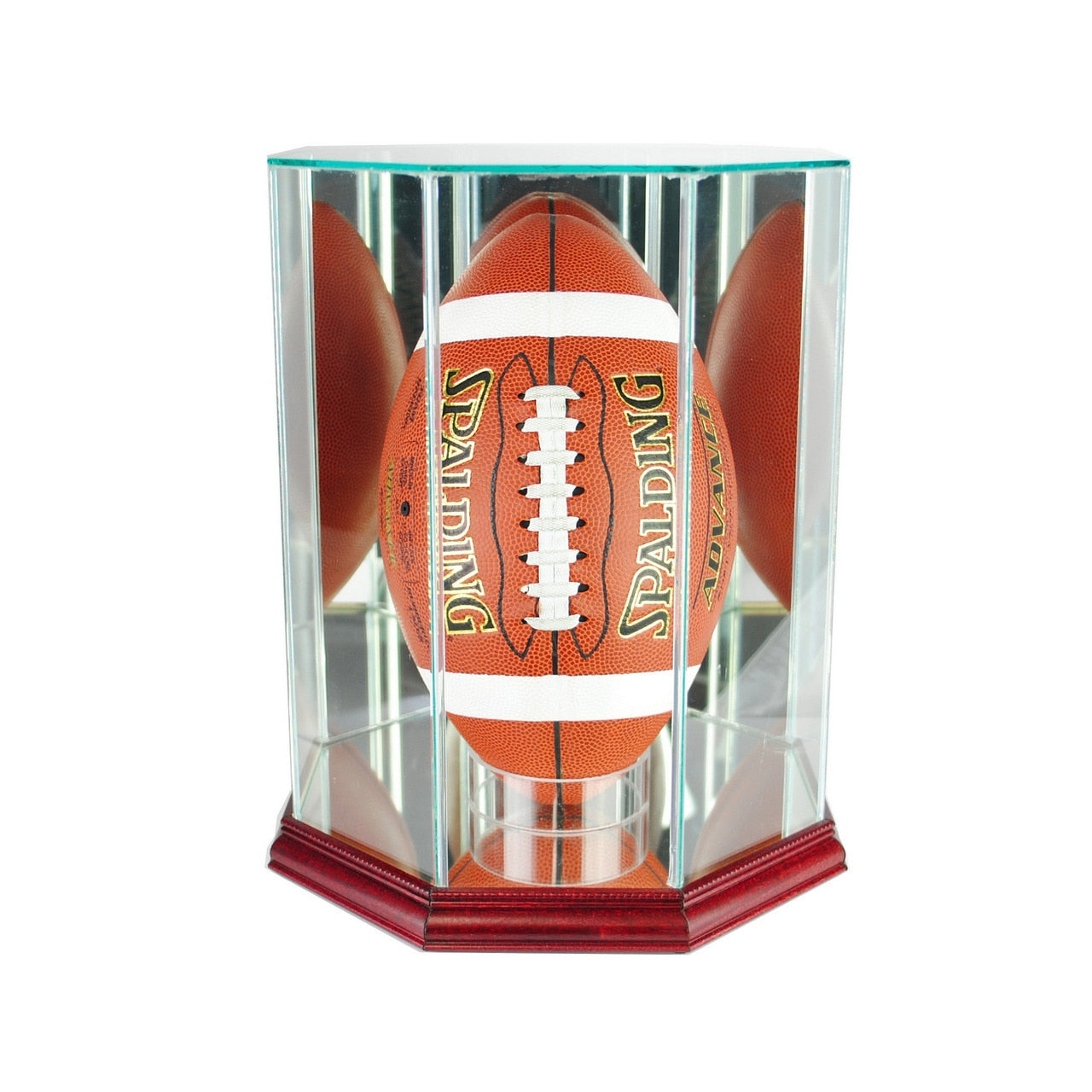 Upright Football Glass Display Case | UV Protection | Ships Free ...