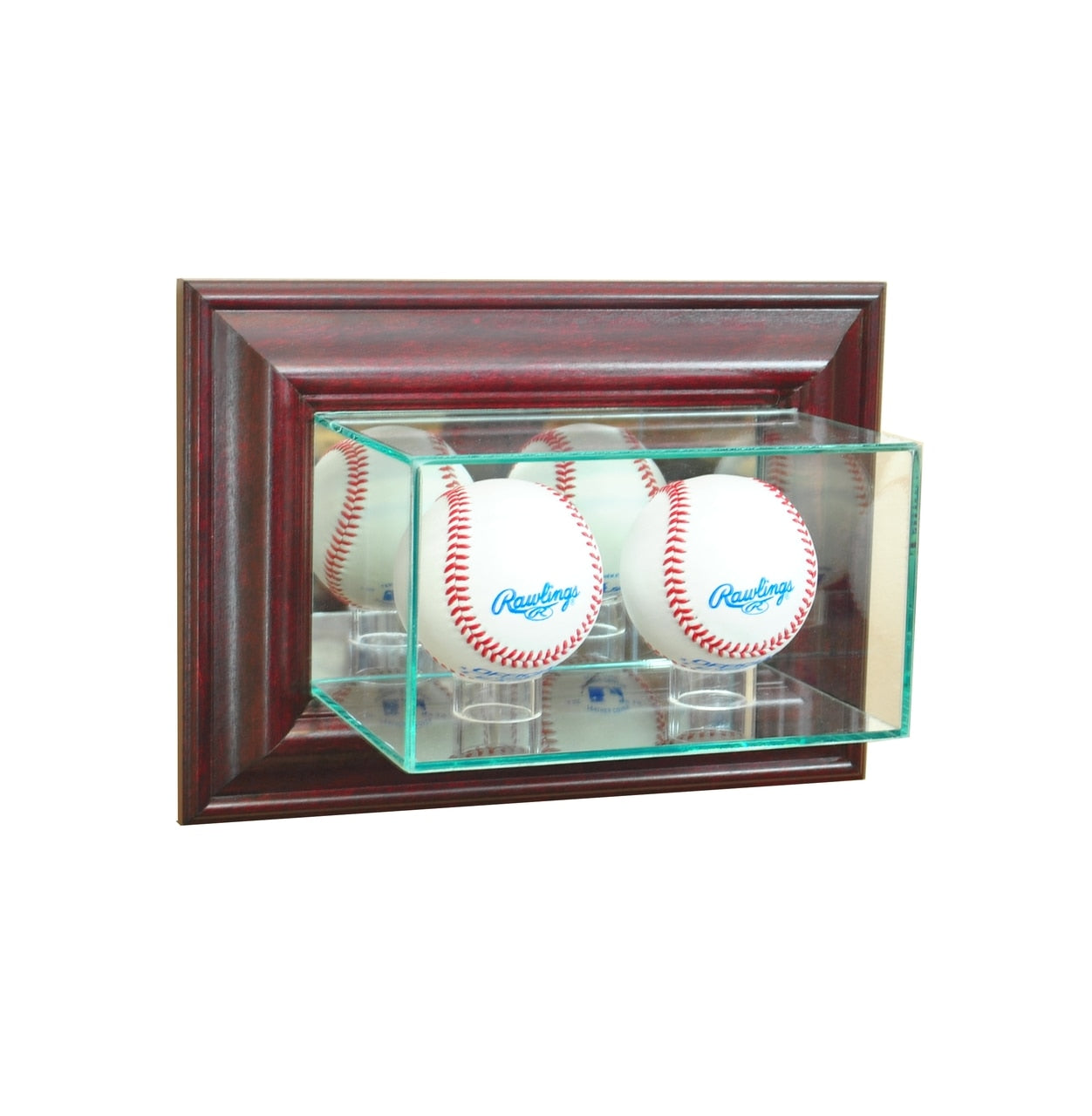 Wall Mounted Double Baseball Glass Display Case | Free Shipping ...