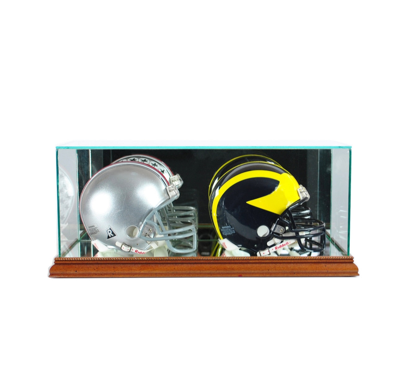 Double Mini Football Helmet Glass Display Case | Free Shipping ...