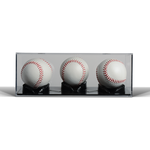 Triple Play Three Baseball Display Case | Free Shipping - Memorabilia ...