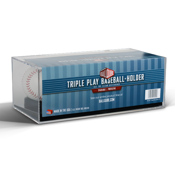 Triple Play Three Baseball Display Case | Free Shipping - Memorabilia ...