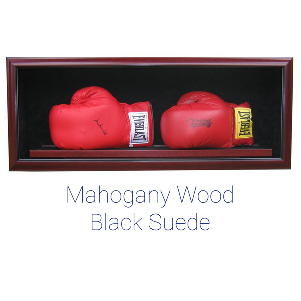 Two Boxing Glove Custom Hand Crafted Wood Cabinet Display Case ...