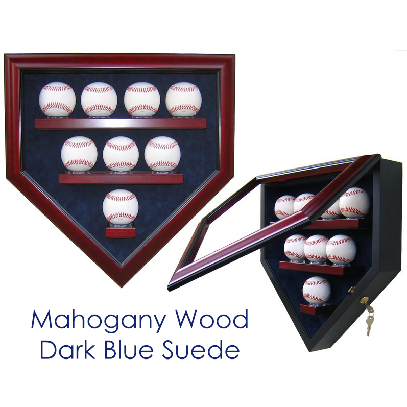 Eight Baseball Custom Hand Crafted Wood Cabinet Display Case ...