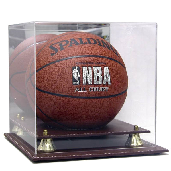Executive Leather Acrylic Basketball Display Case | Free Shipping ...