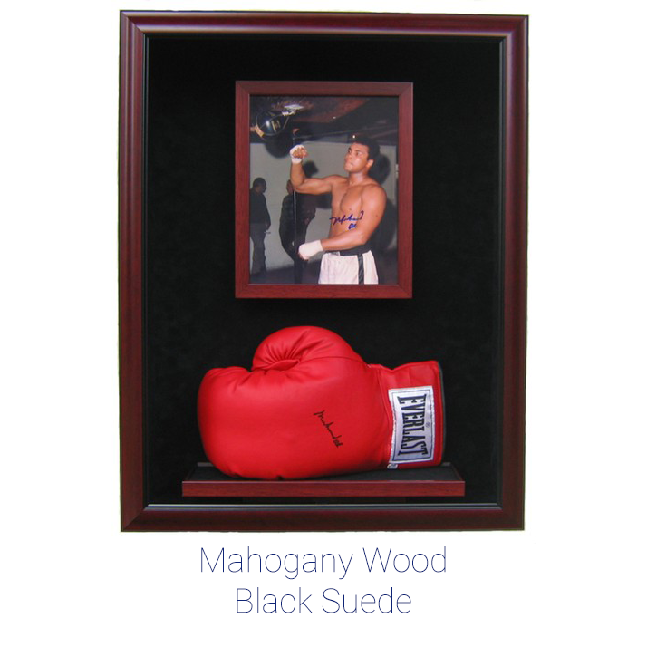 Boxing Glove and 8x10 Photo Custom Hand Crafted Wood Cabinet Case ...