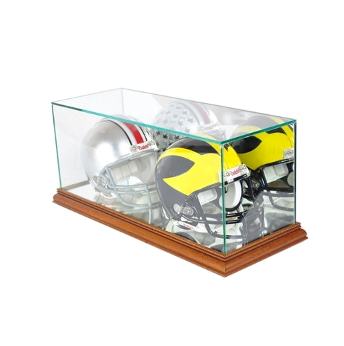 Double Mini Football Helmet Glass Display Case | Free Shipping ...