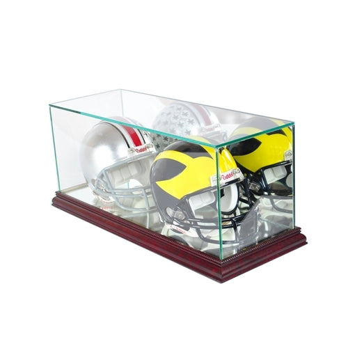 Double Mini Football Helmet Glass Display Case | Free Shipping ...