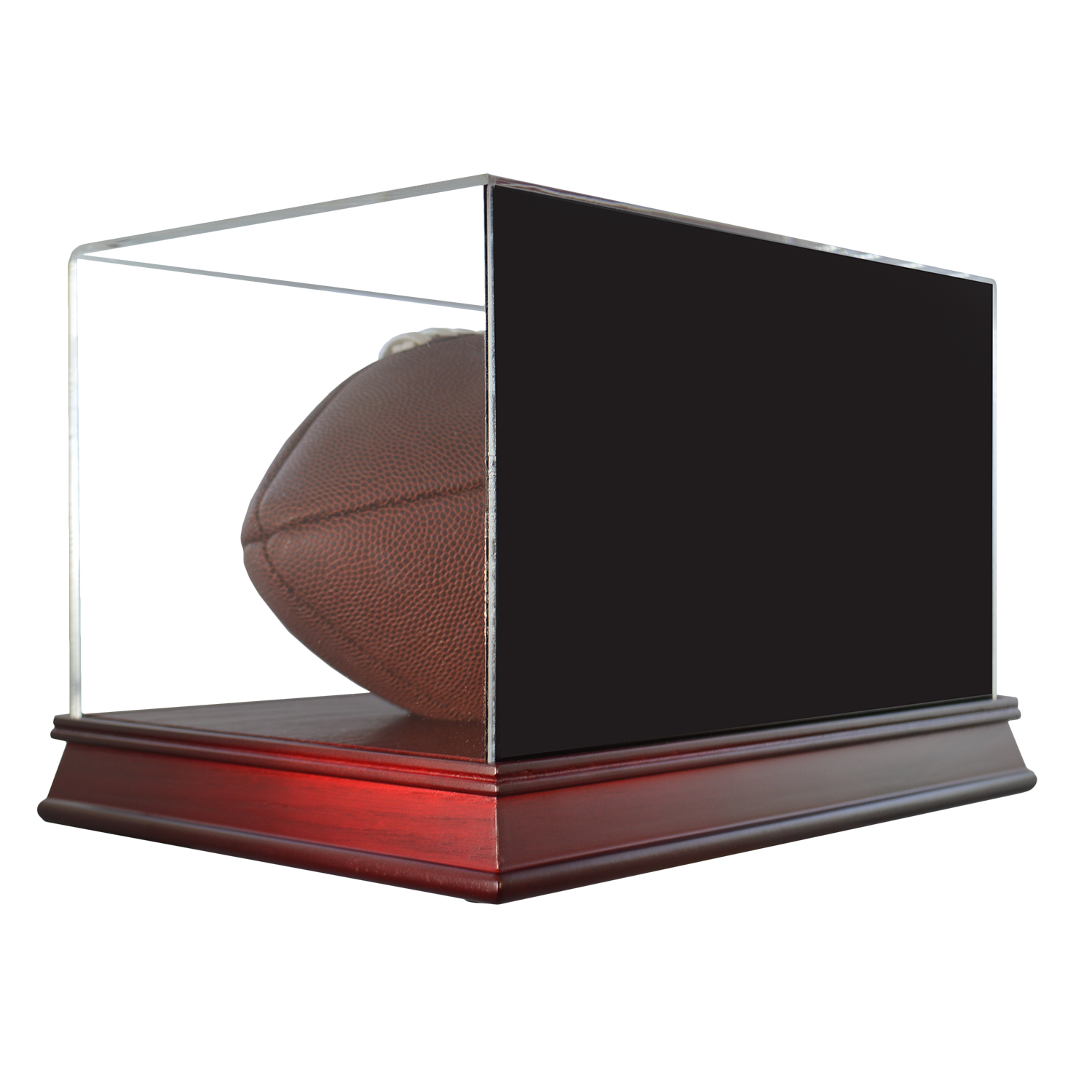 Football Cherry Wood Base Display Case | Free Shipping Store Wide ...