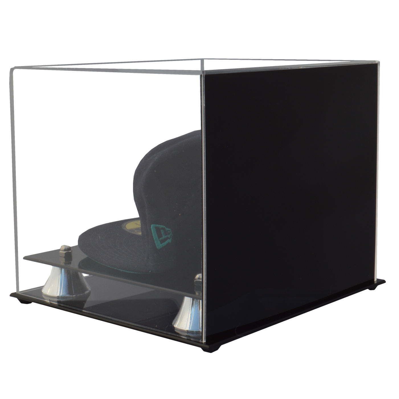 Baseball Hat Premium Display Case with Silvers Risers | Free Shipping ...