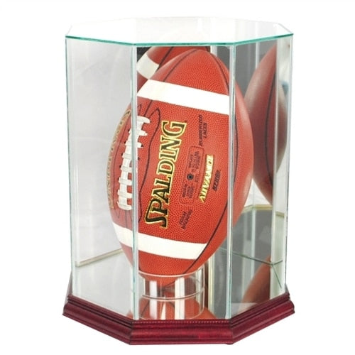 Upright Football Glass Display Case | UV Protection | Ships Free ...