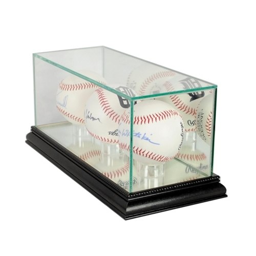 Triple Baseball Glass Display Case | Memorabilia Displays | Ships Free ...