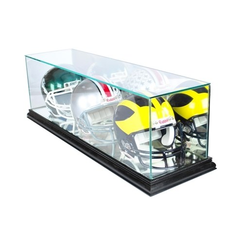 Triple Mini Football Helmet Glass Display Case | Free Shipping ...