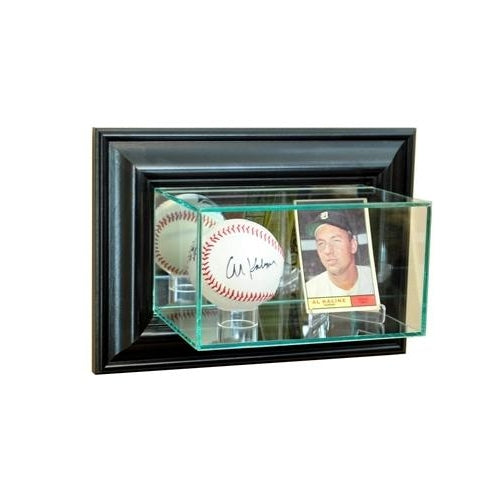 Wall Mounted Single Card and Baseball Glass Display Case | Ships Free ...